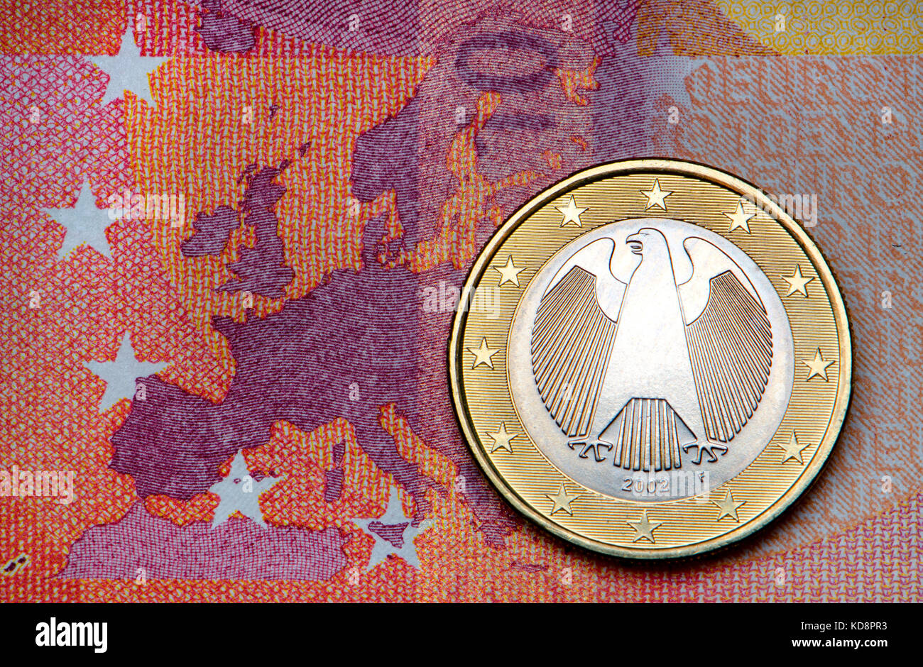 Map of europe euro coins hi-res stock photography and images - Alamy