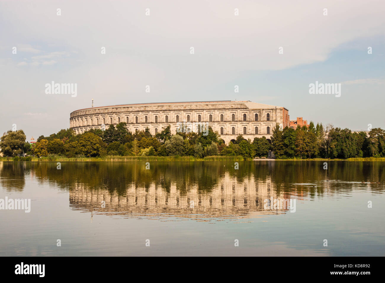 The unfinished building of The Congress Hall (Kongresshalle), a part of ...