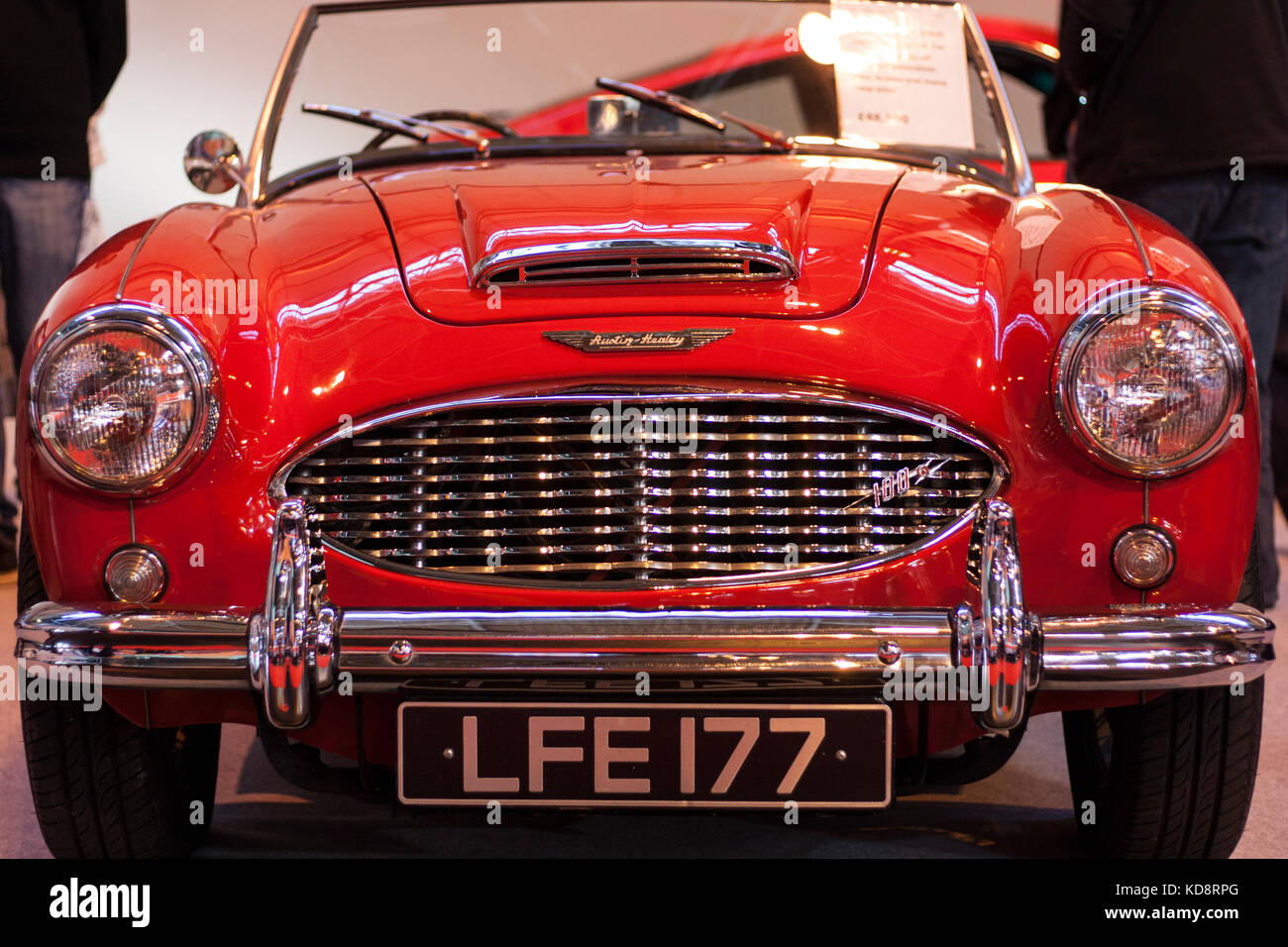 RED AUSTIN HEALEY CLASSIC SPORTS CAR Stock Photo - Alamy