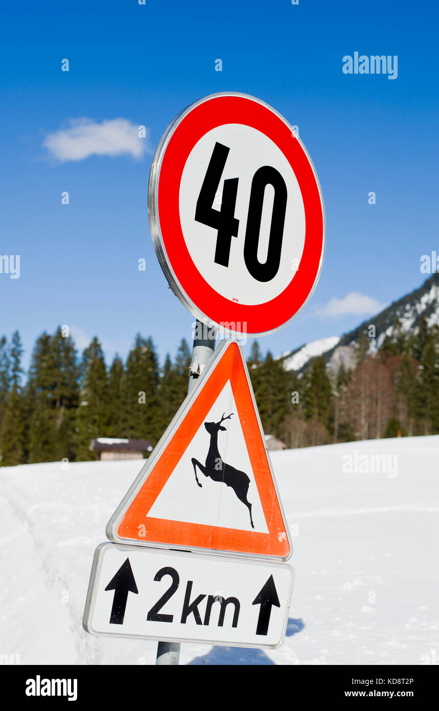 Austrian traffic sign hi-res stock photography and images - Alamy