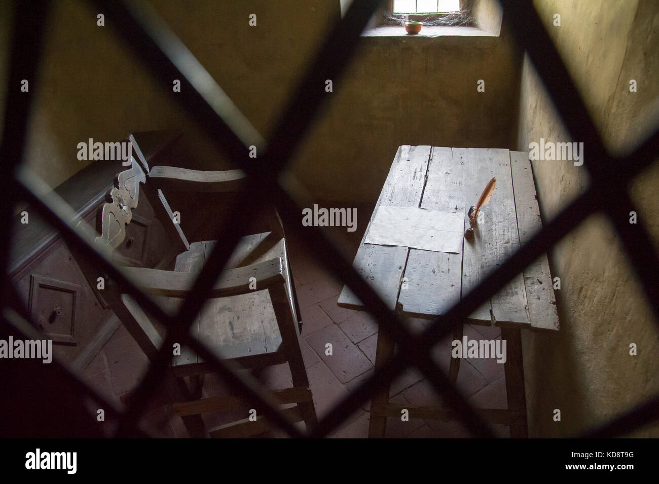 Monastic cell in Gothic Convento di San Francesco (Monastery of St ...