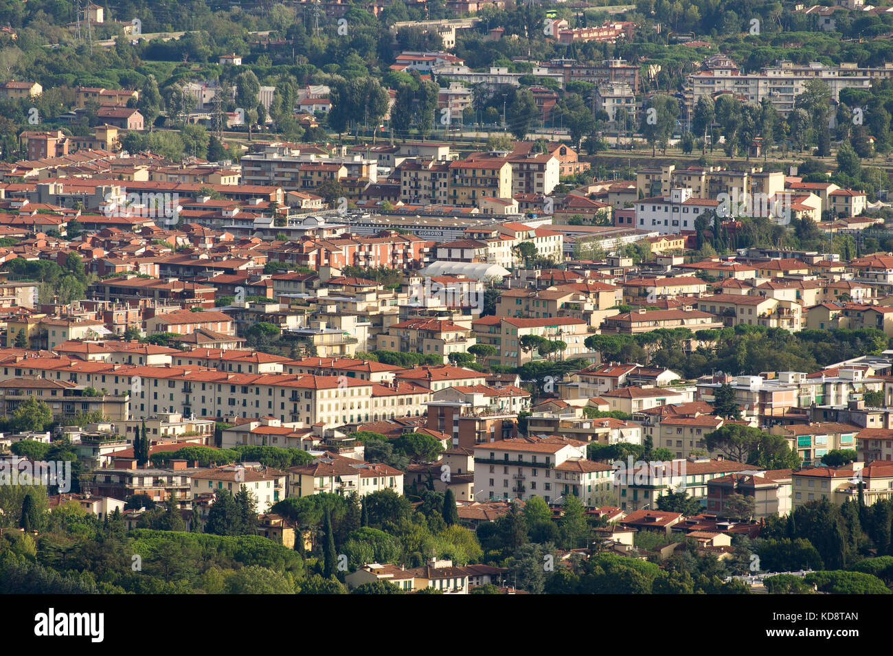 City of Firenze (Florence) seen from above, Fiesole, Tuscany, Italy. 26 ...