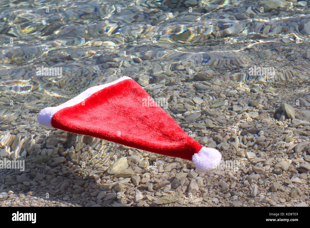 Santa hat floating in tropical hi-res stock photography and images - Alamy