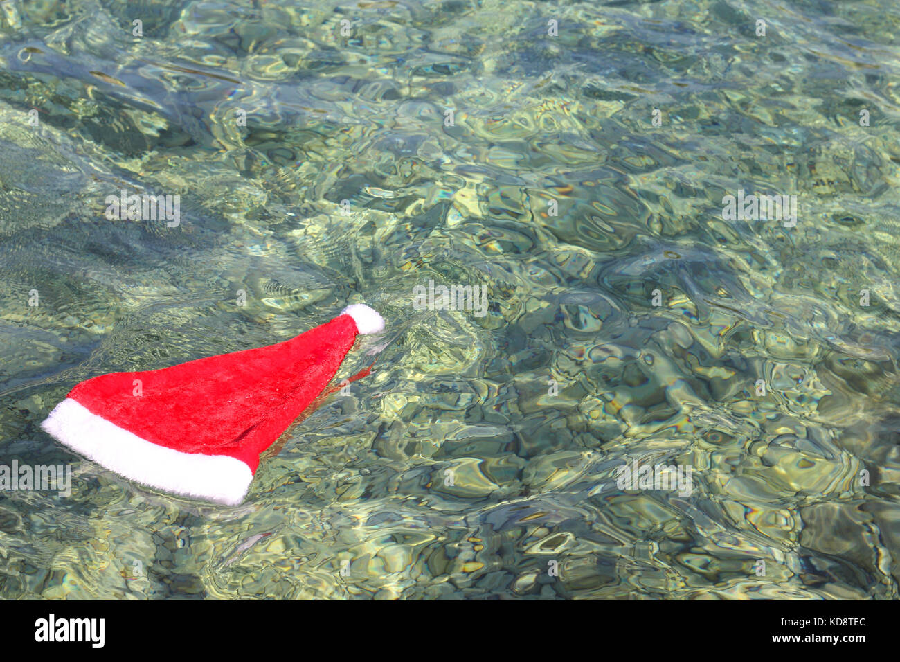 Santa hat floating in tropical hi-res stock photography and images - Alamy