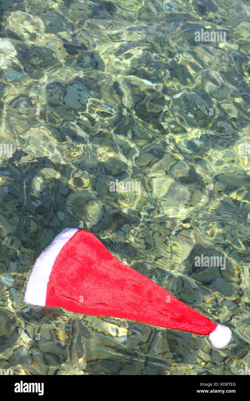 Santa hat floating in tropical hi-res stock photography and images - Alamy