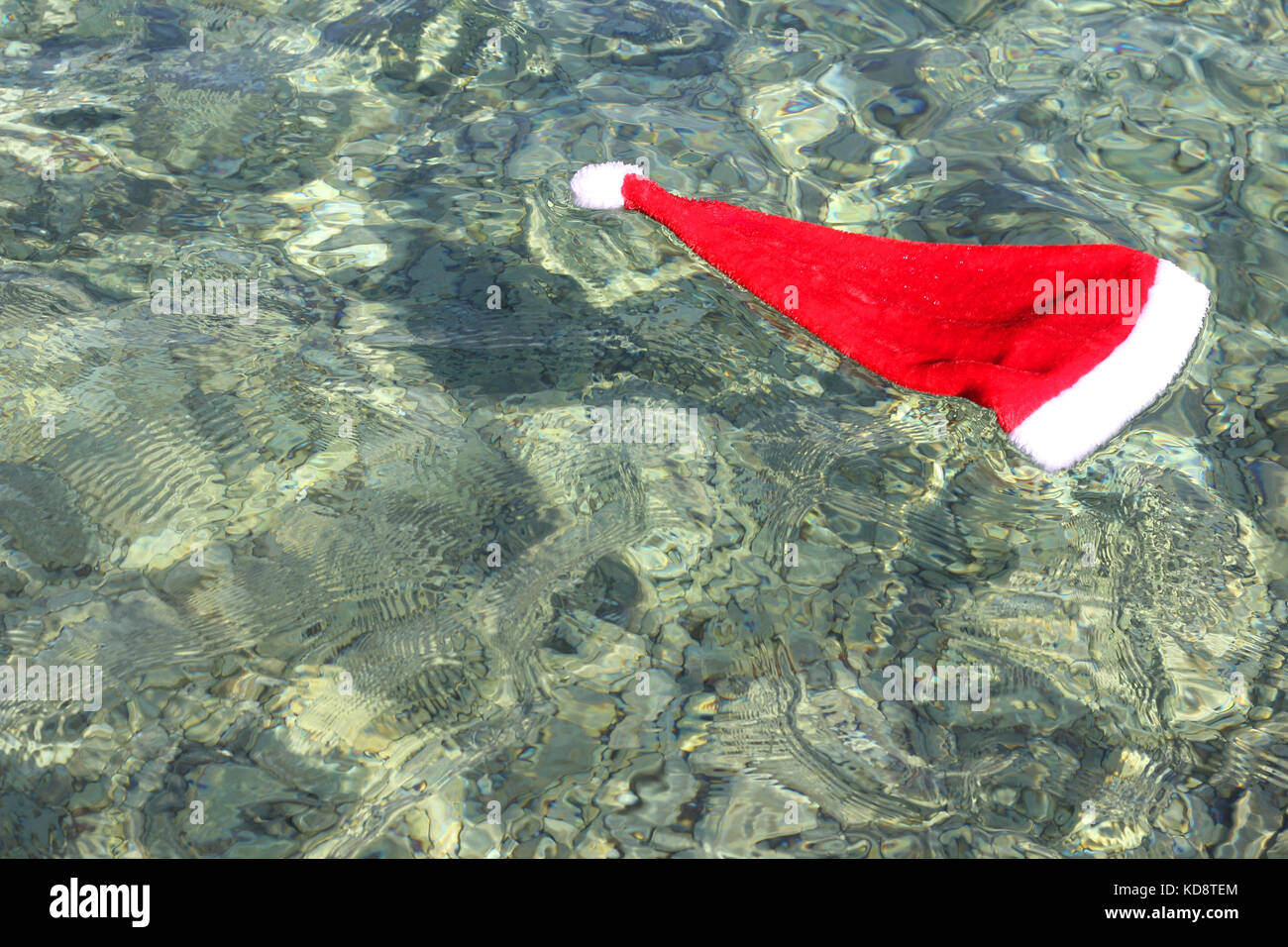 Santa hat floating in tropical hi-res stock photography and images - Alamy