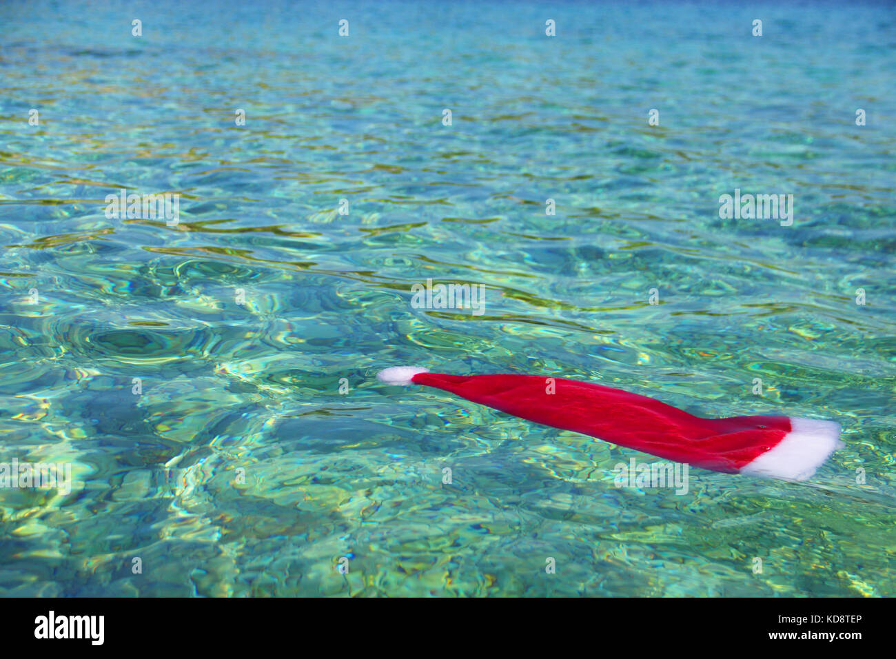 Santa hat floating in tropical hi-res stock photography and images - Alamy