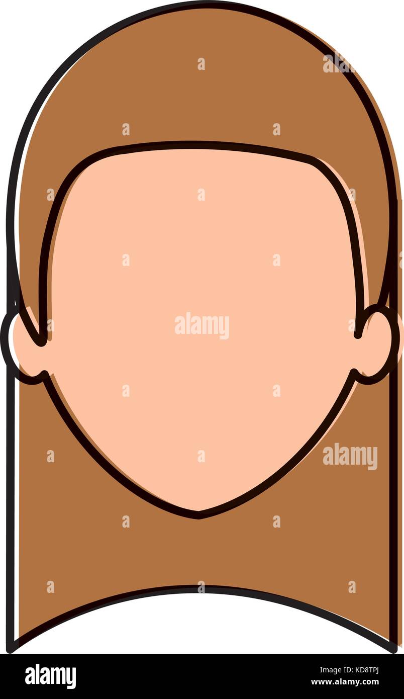 beautiful woman head avatar character vector illustration design Stock ...