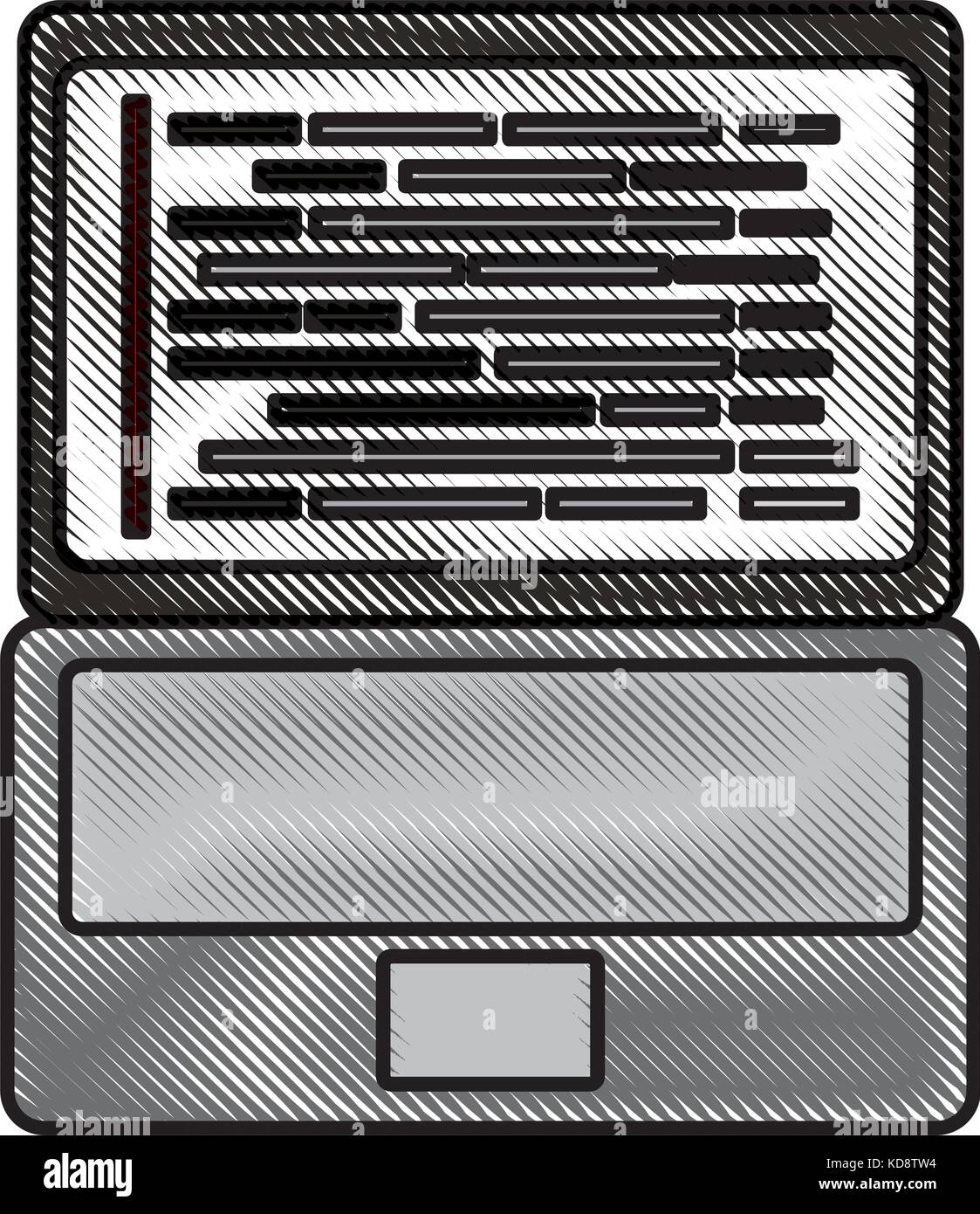 Laptop Coding Concept Web Developer Programming Screen Code Stock Vector Image And Art Alamy
