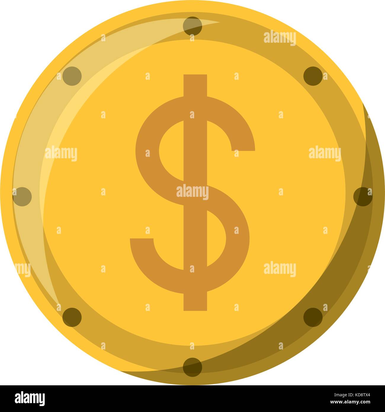 coin vector illustration Stock Vector Image & Art - Alamy