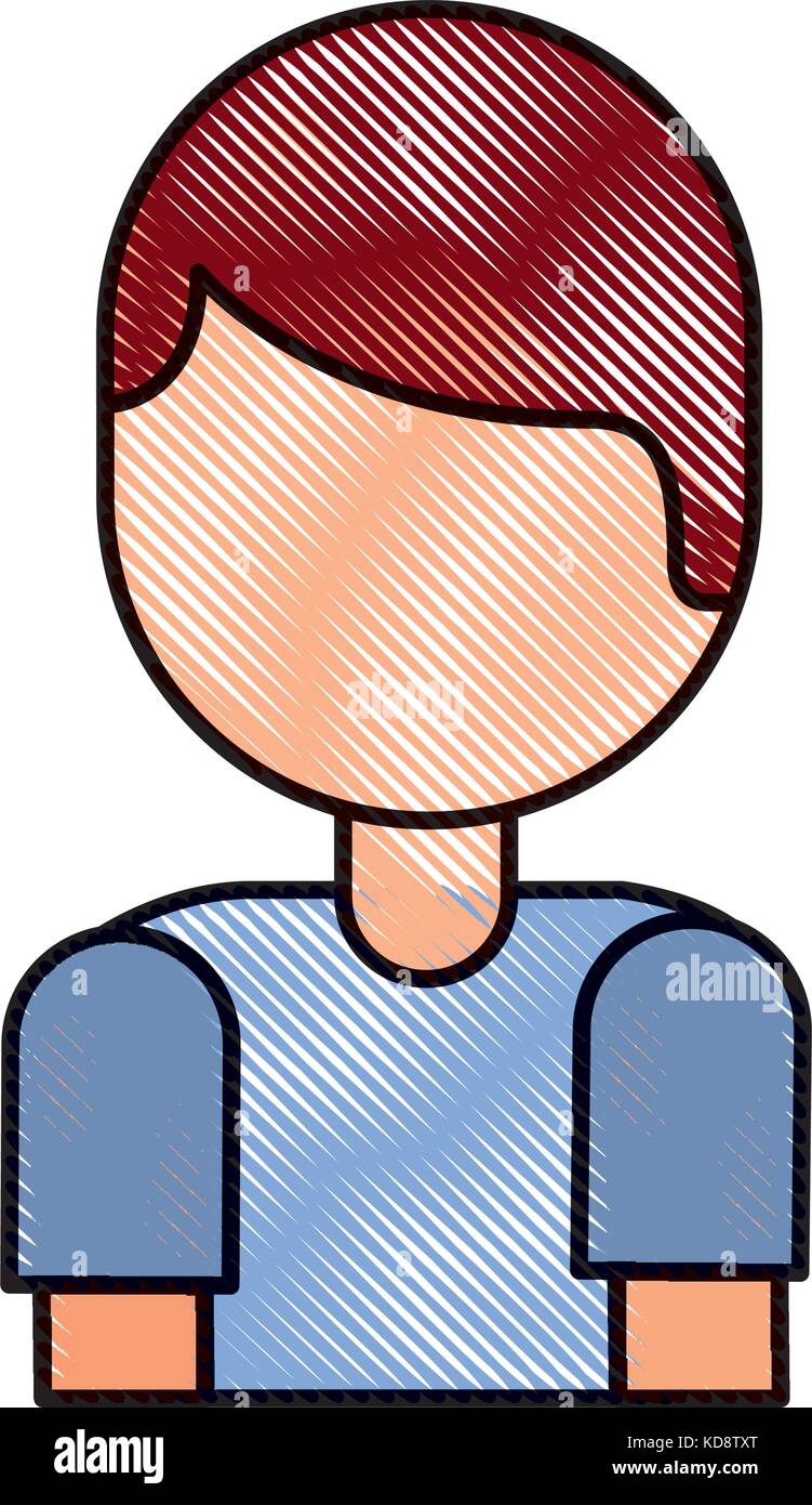 cartoon boy portrait male character social media Stock Vector Image ...