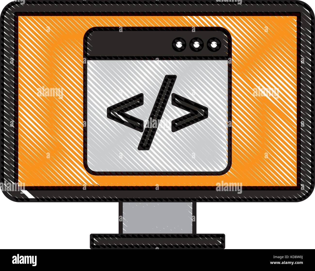 Programming Window With Script Code Html Computer Stock Vector Image And Art Alamy 0109