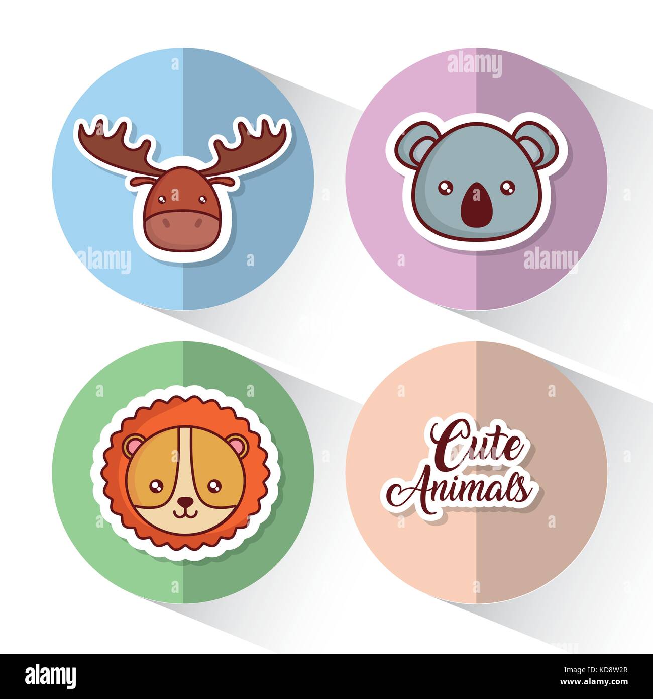 cute animals design Stock Vector Image & Art - Alamy