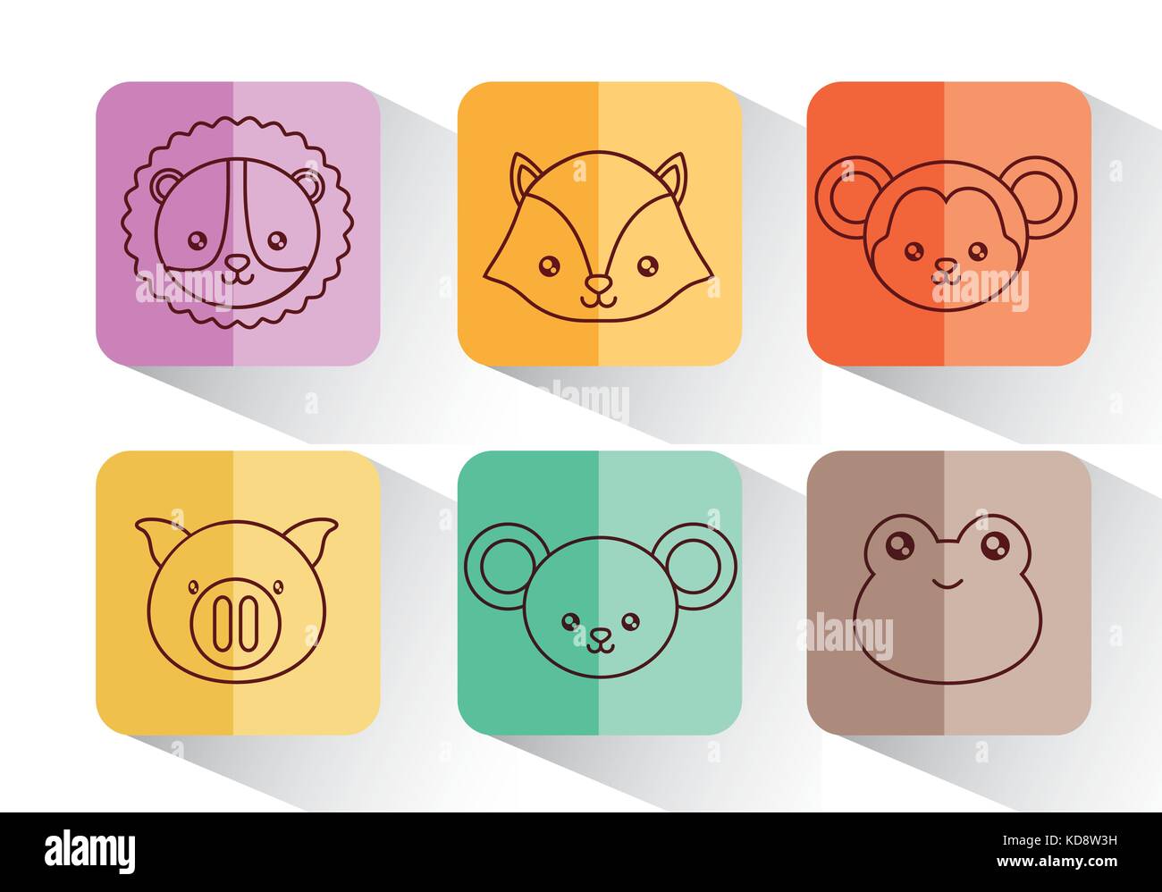 cute animals design Stock Vector Image & Art - Alamy