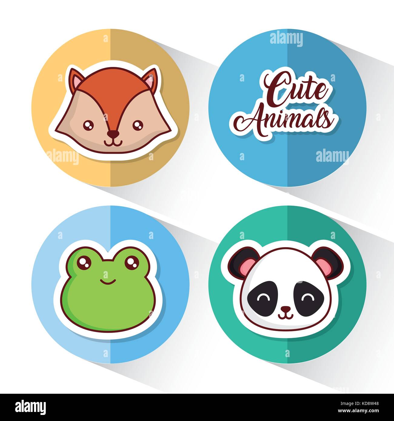 cute animals design Stock Vector Image & Art - Alamy