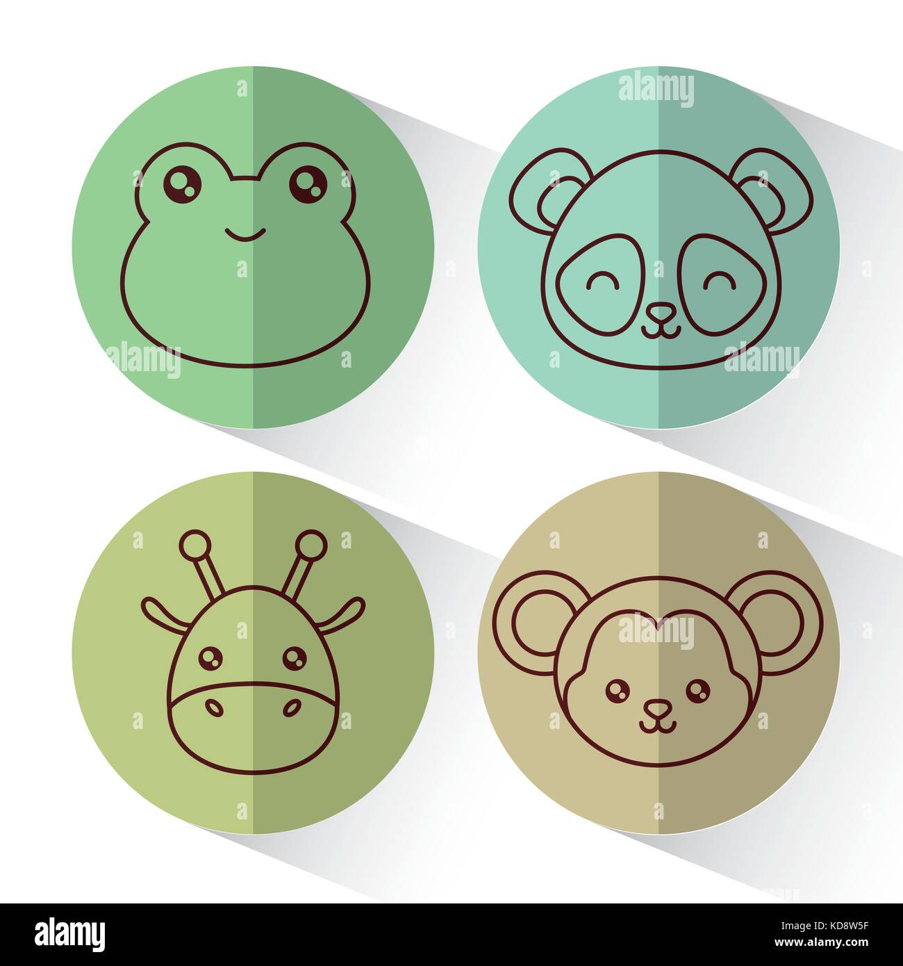 cute animals design Stock Vector Image & Art - Alamy