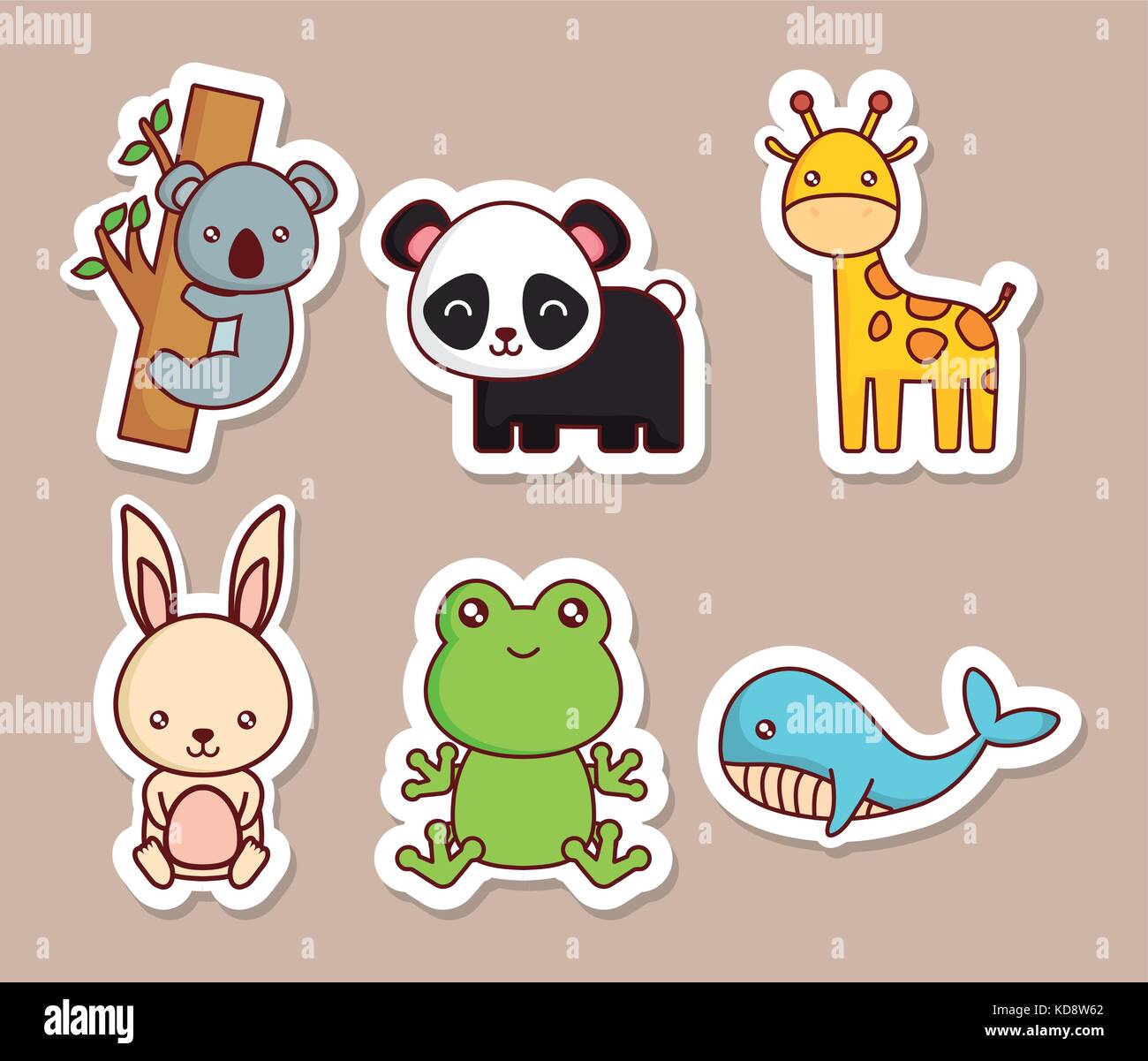 cute animals design Stock Vector Image & Art - Alamy