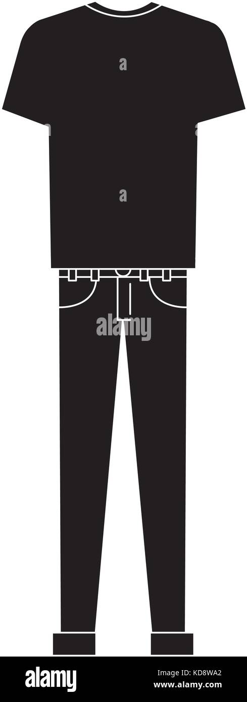 male casual clothes icon vector illustration design Stock Vector Image ...