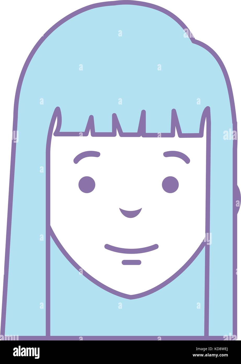 beautiful woman head avatar character Stock Vector Image & Art - Alamy