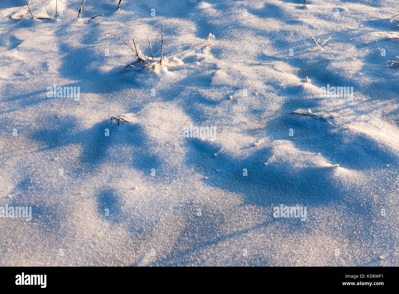 Snow drifts in winter Stock Photo - Alamy