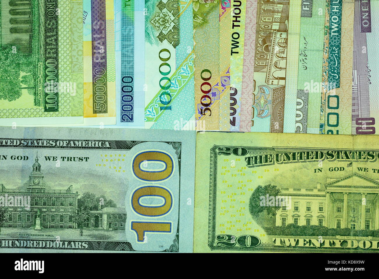 Close up Banknote and Currency Bills and Coins Stock Photo - Alamy