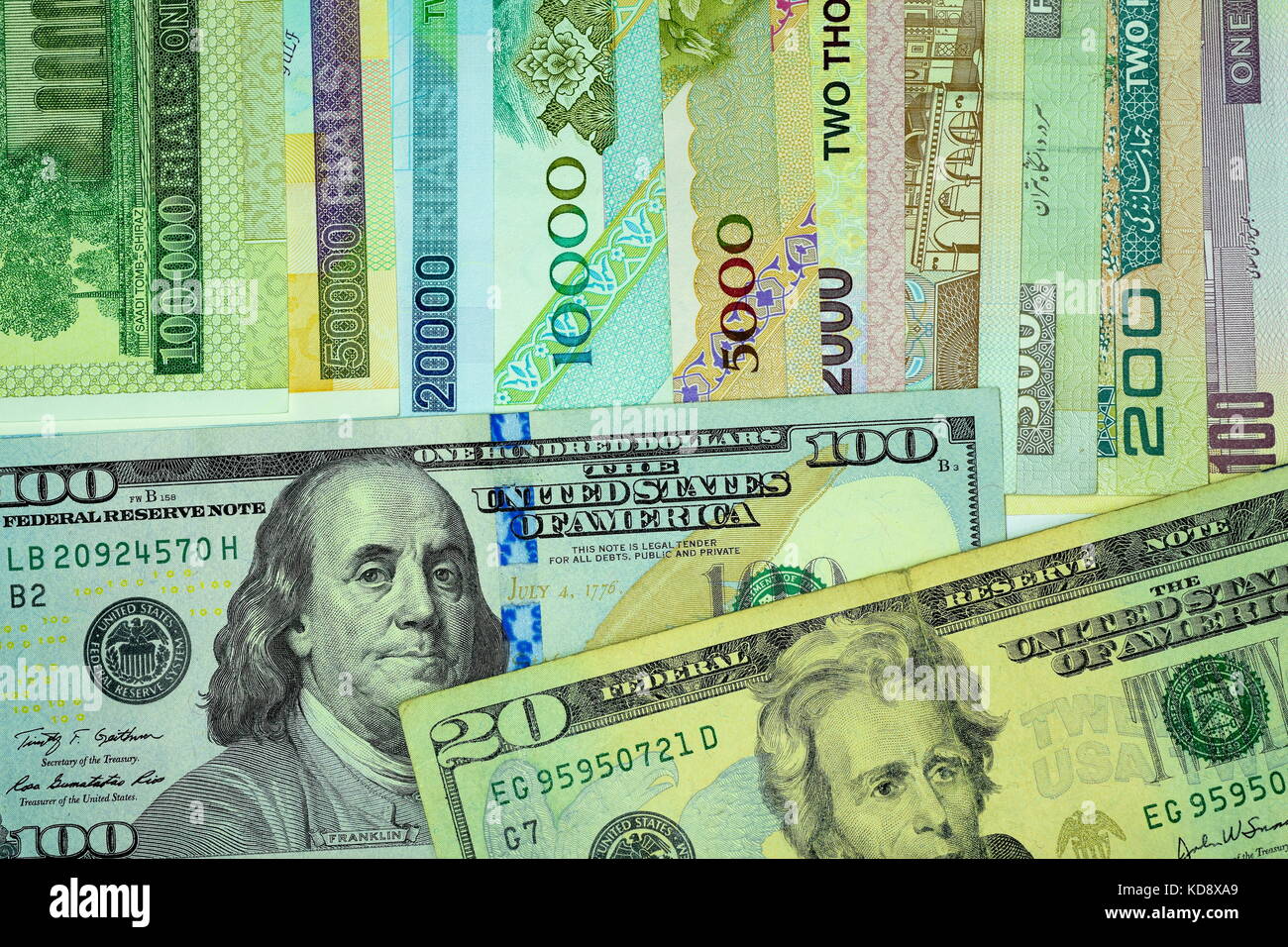 Close up Banknote and Currency Bills and Coins Stock Photo - Alamy