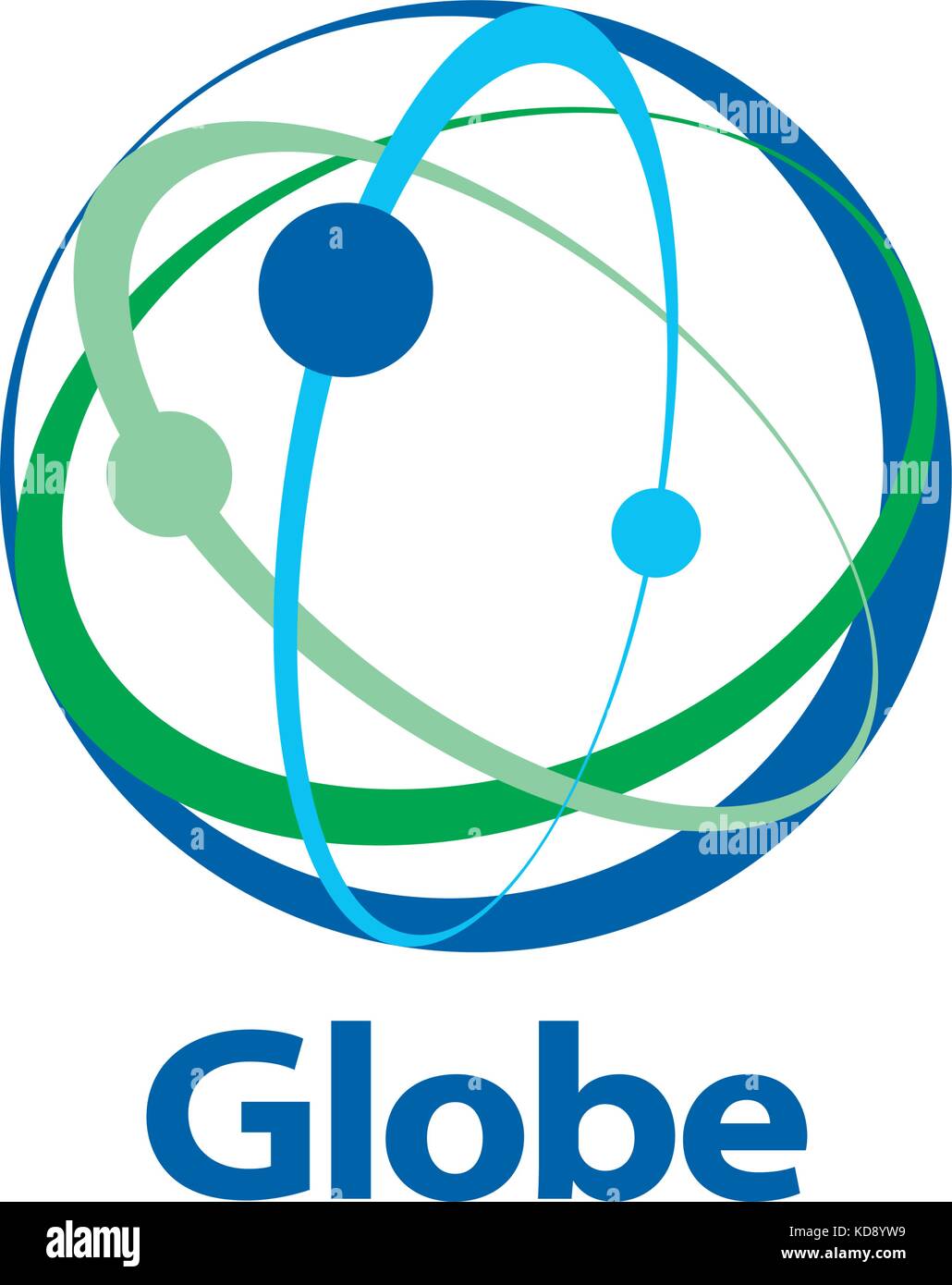 Vector logo globe hi-res stock photography and images - Alamy