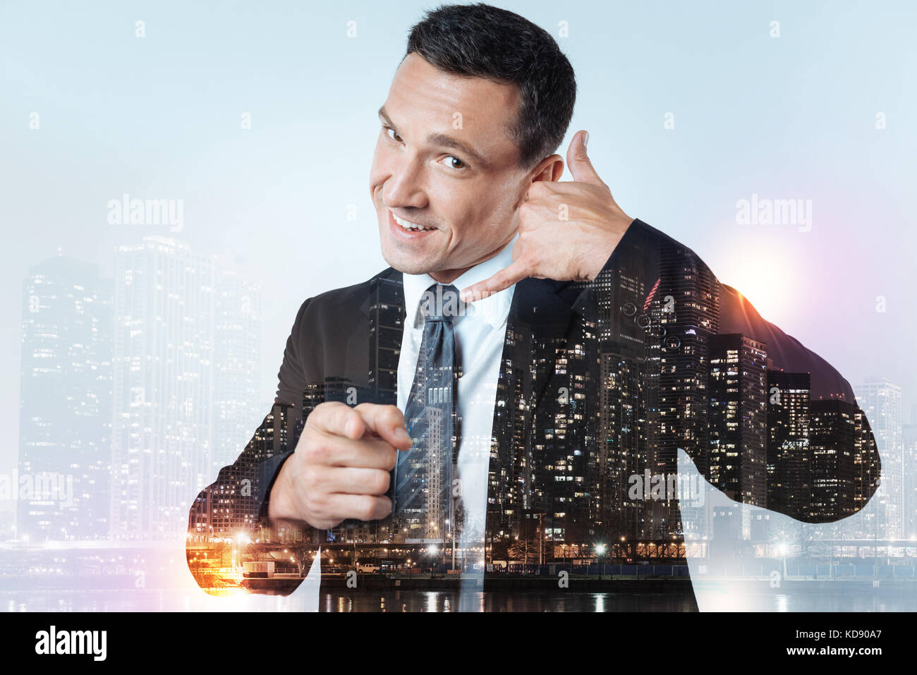 Pointing to success hi-res stock photography and images - Alamy