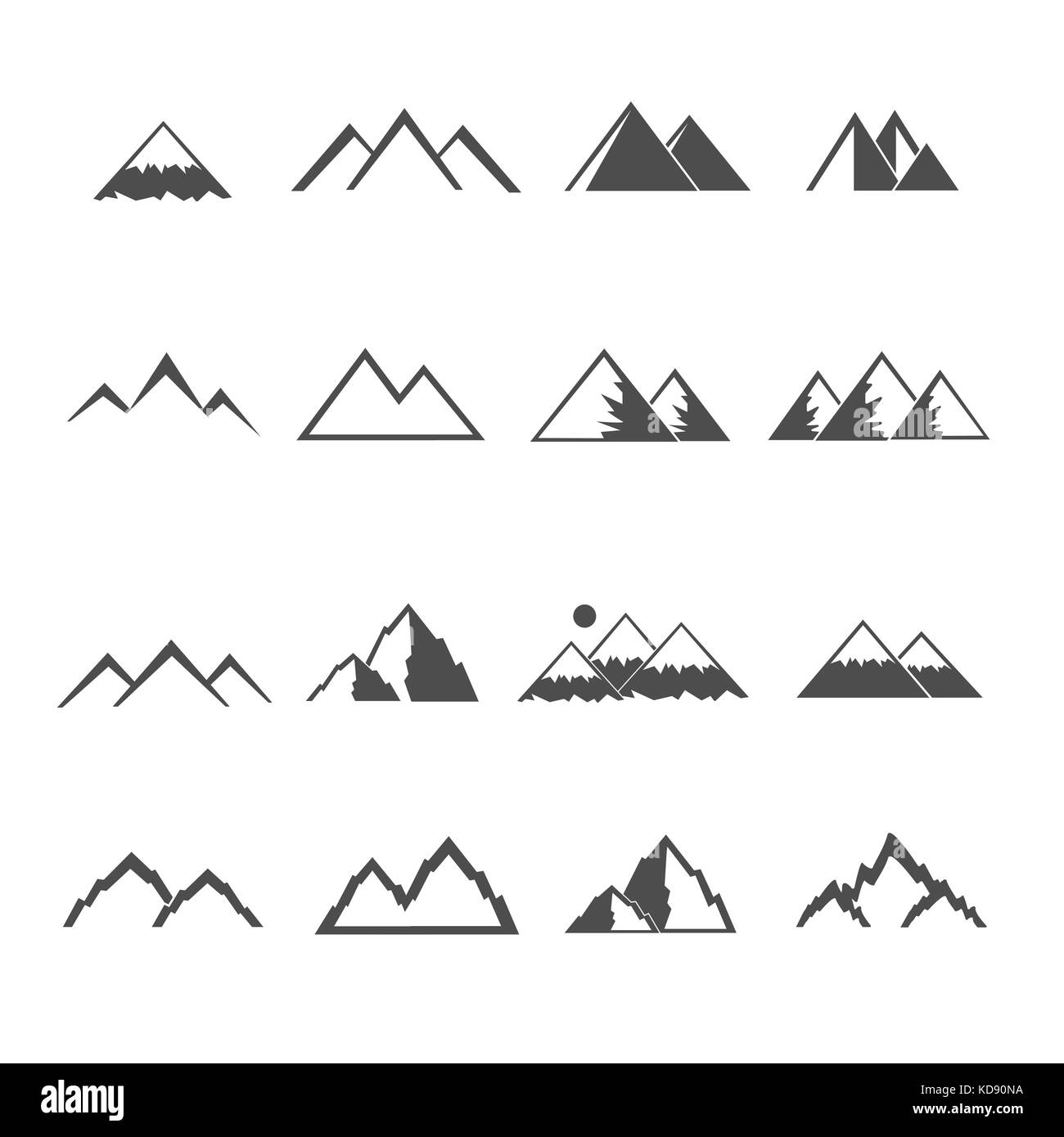 mountain icons set vector Stock Photo - Alamy mountain icons set vector Stock Photo - Alamy