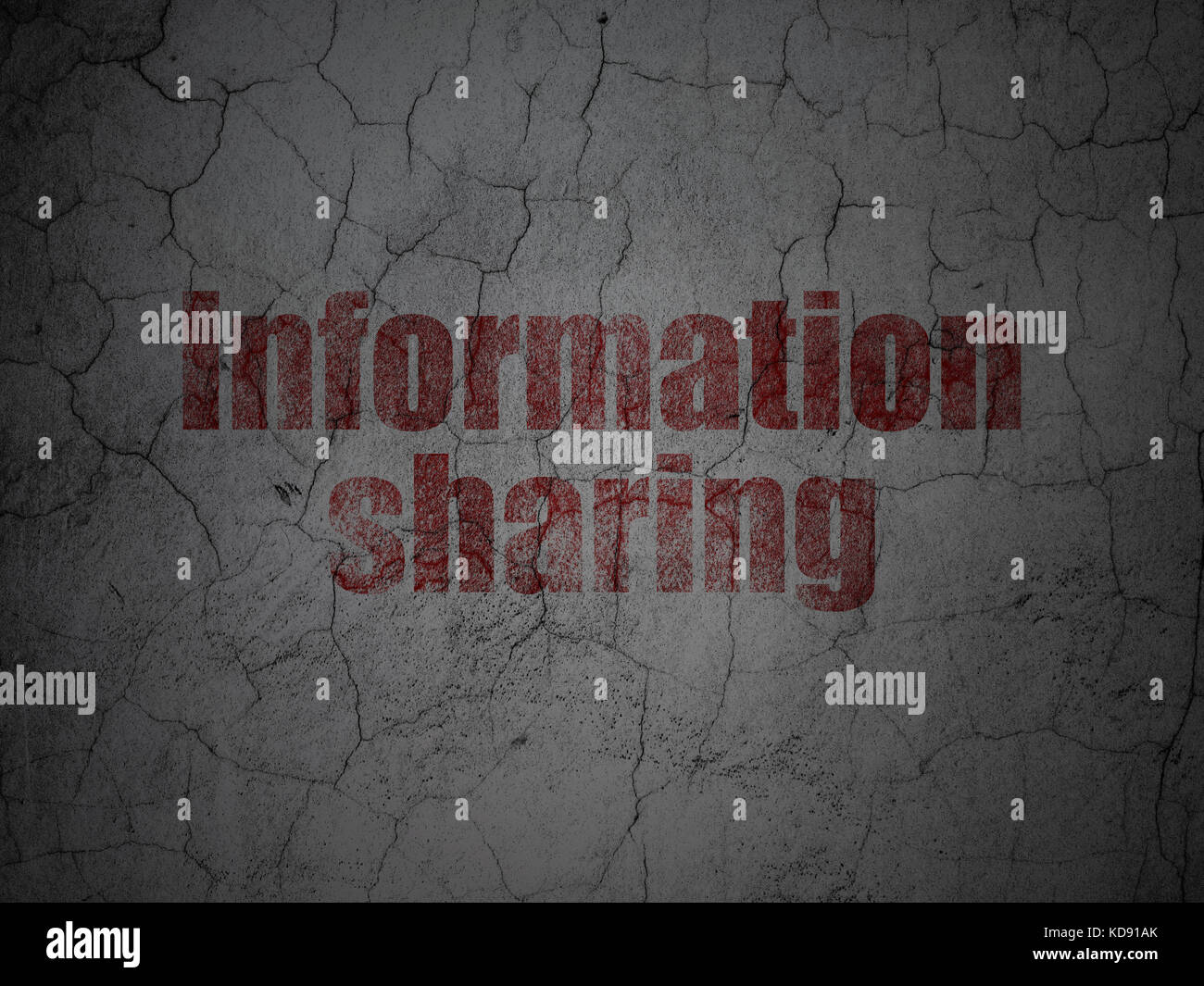 Data concept: Information Sharing on grunge wall background Stock Photo ...