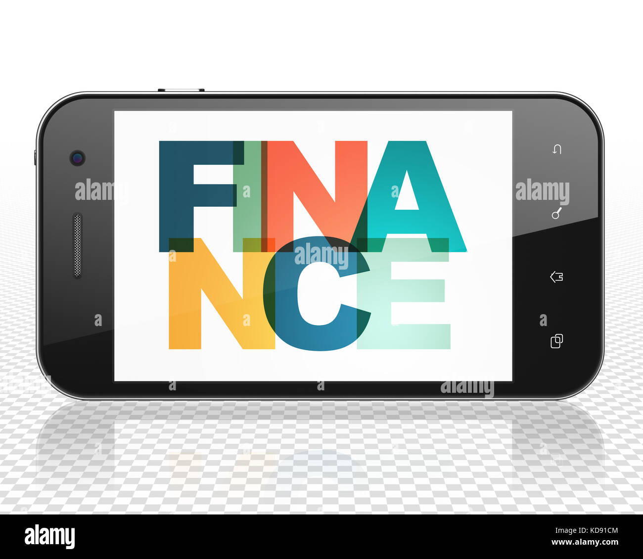Currency concept: Smartphone with Finance on display Stock Photo - Alamy