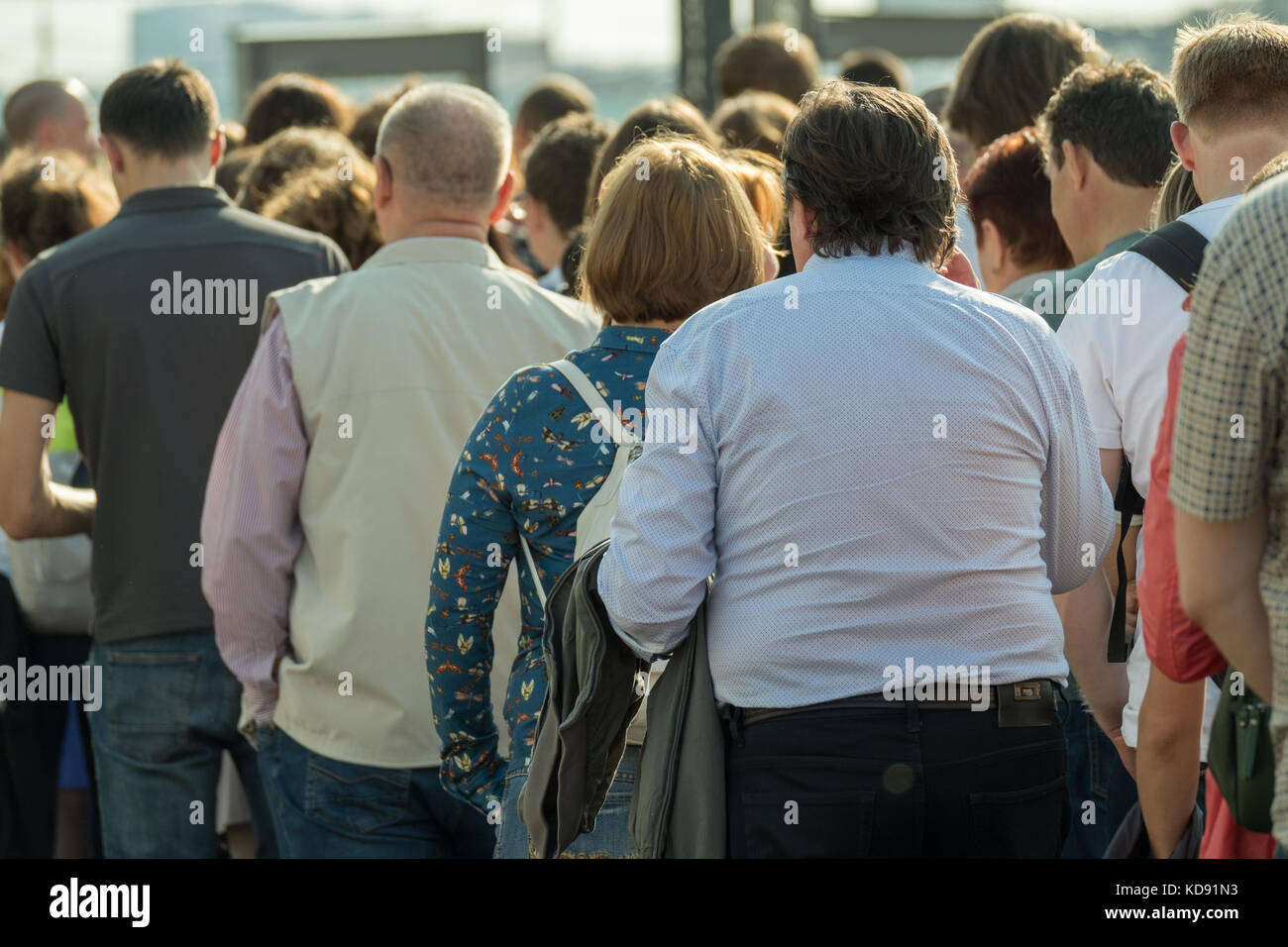 Crowd of people on the street. No recognizable faces Stock Photo - Alamy