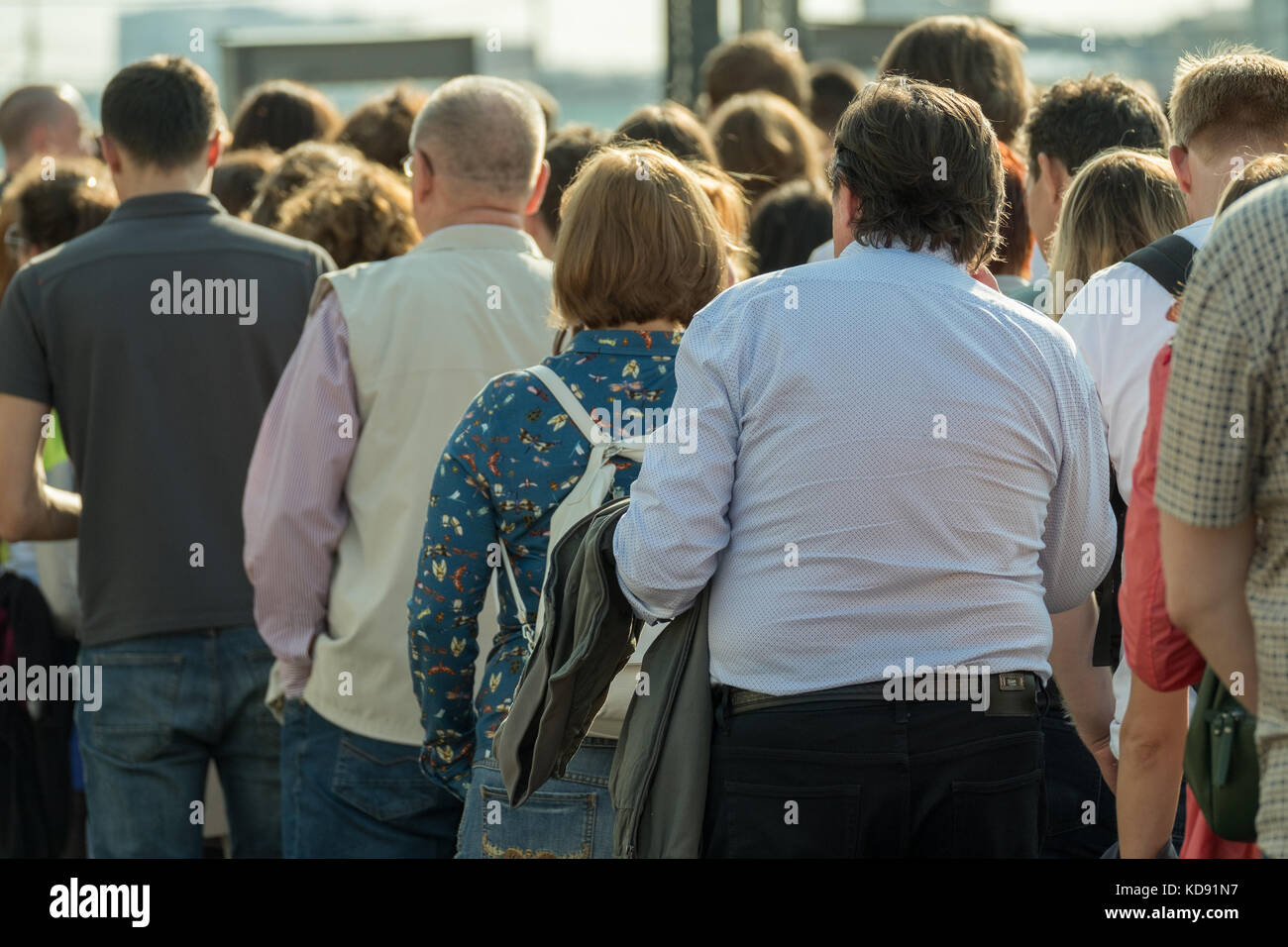 Crowd of people on the street. No recognizable faces Stock Photo - Alamy