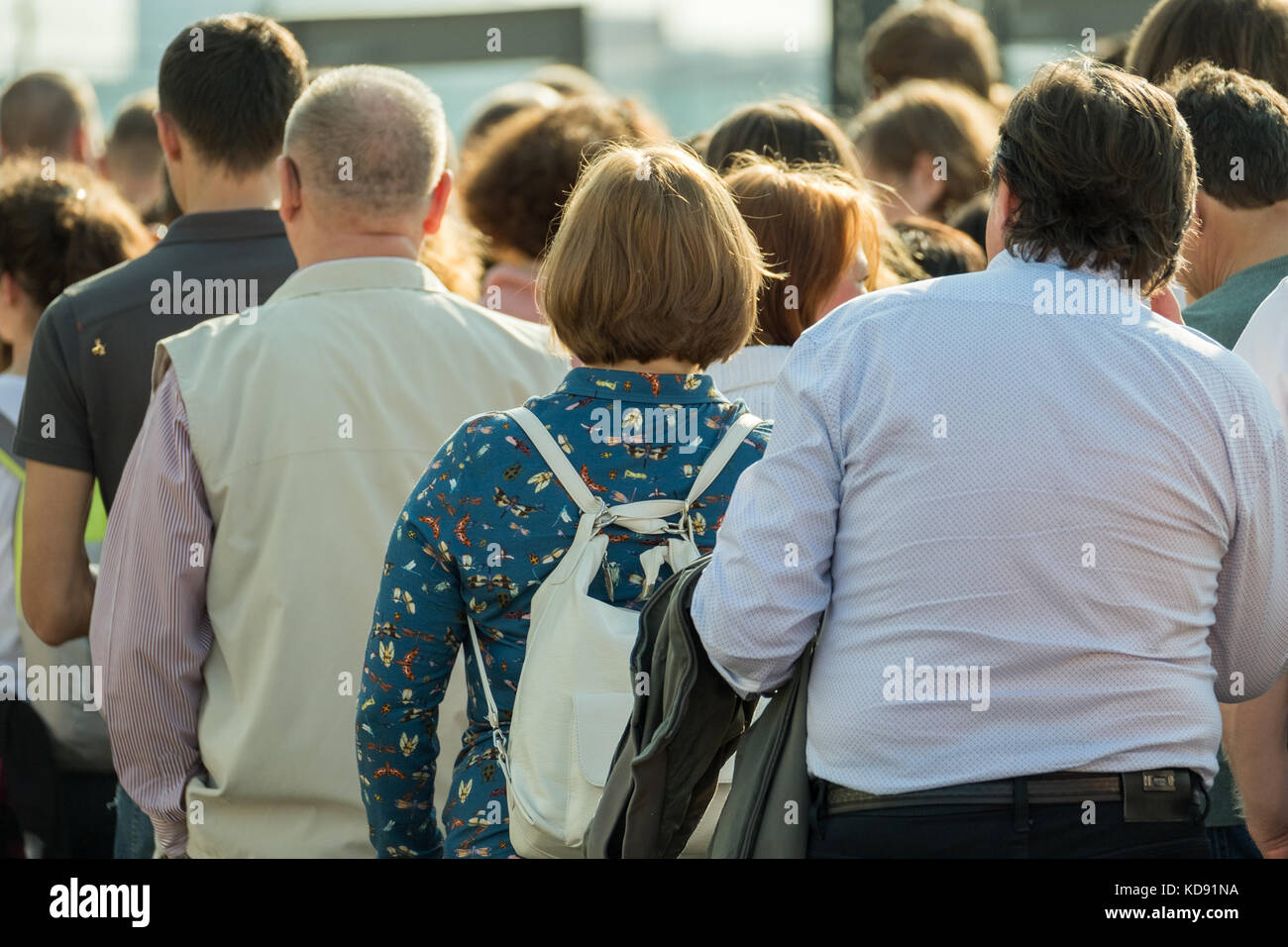 Crowd of people on the street. No recognizable faces Stock Photo - Alamy