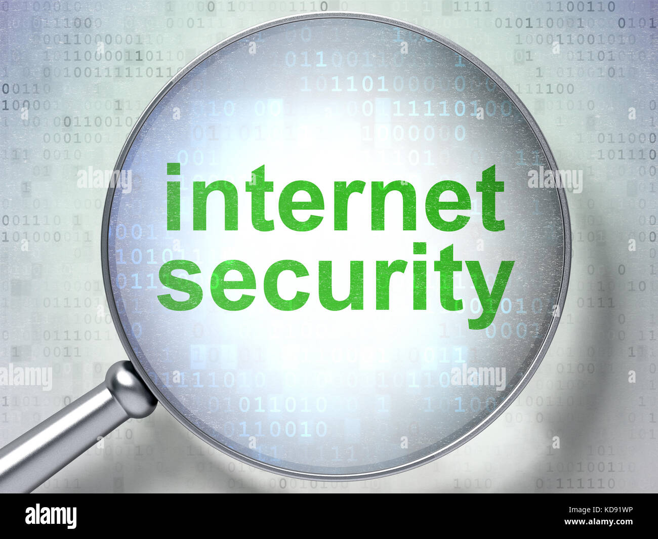 Safety concept: Internet Security with optical glass Stock Photo - Alamy