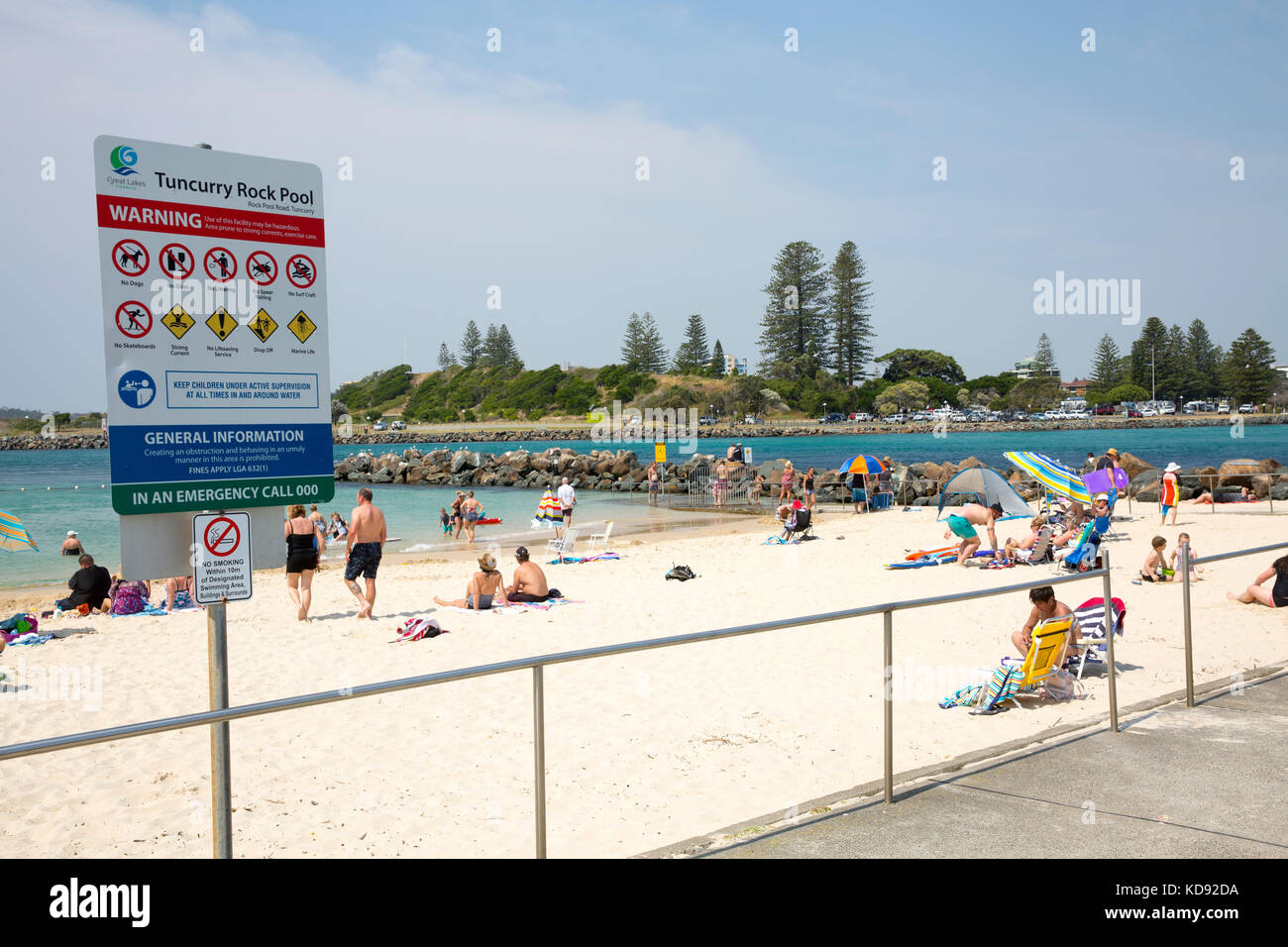 Tuncurry Rockpool beach on the mid north coast at Forster-Tuncurry,New ...