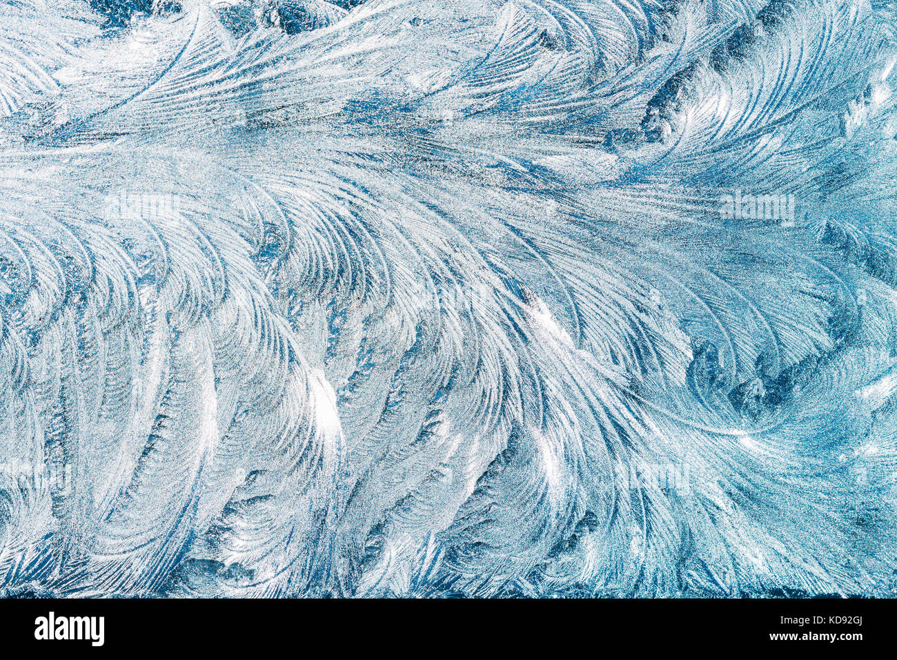 Frosty Glass Ice Background, Natural Beautiful Snowflakes Frost Ice ...