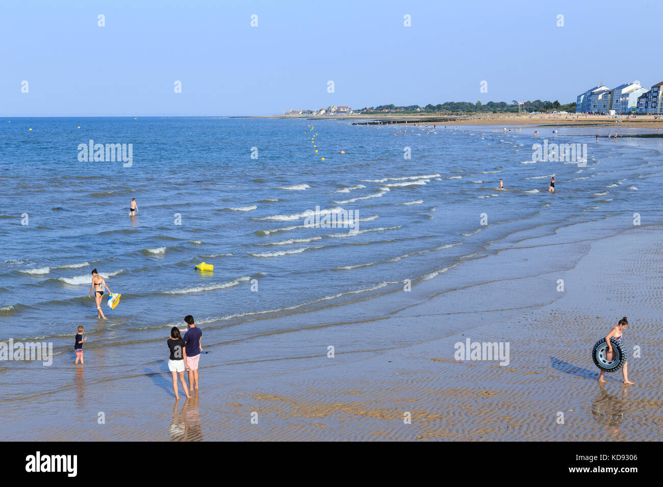 France, Calvados (14), Courseulles-sur-Mer, le bord de mer // France ...