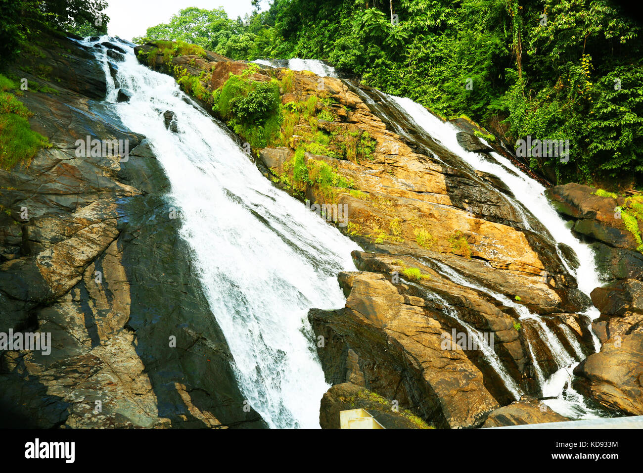 A waterfall on mountain Stock Photo - Alamy