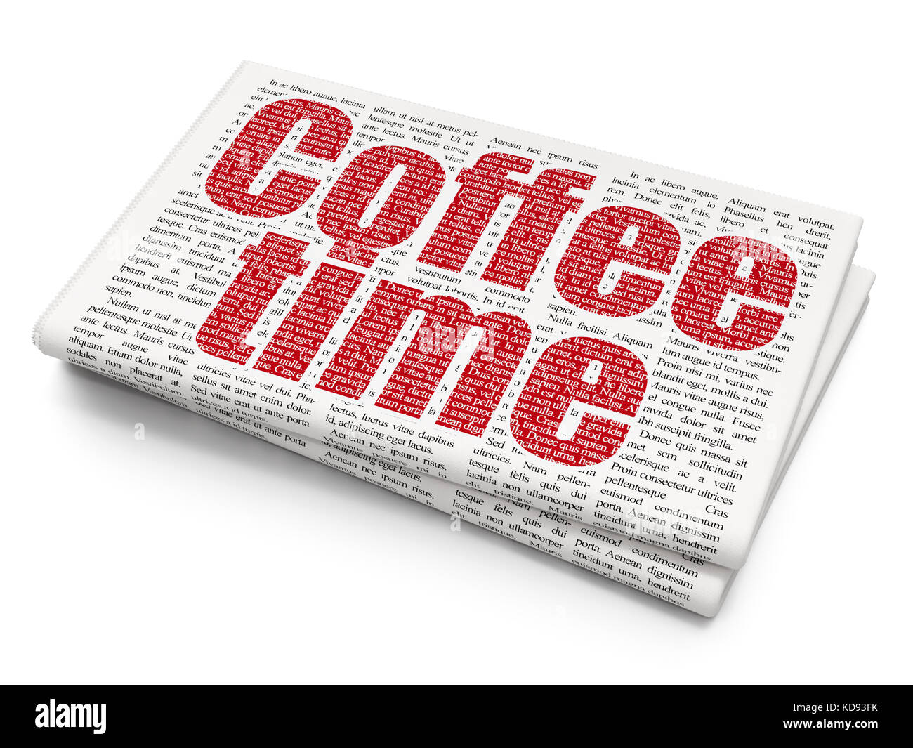 Timeline concept: Coffee Time on Newspaper background Stock Photo - Alamy