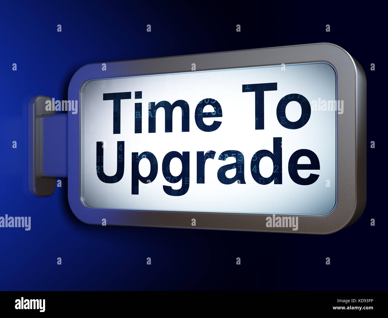 Time concept: Time To Upgrade on billboard background Stock Photo - Alamy