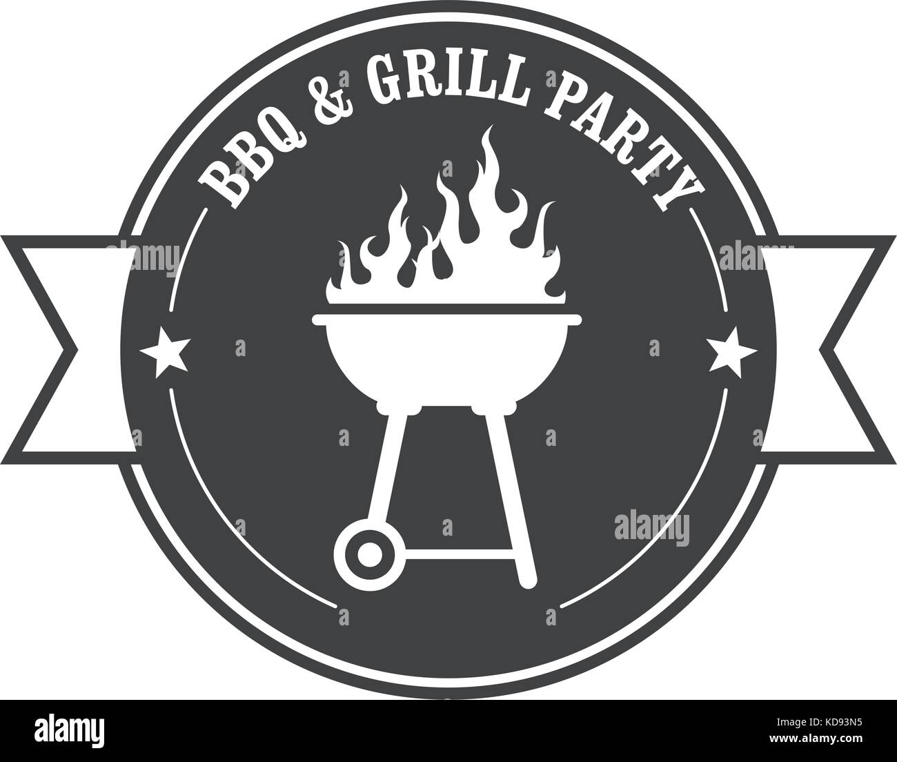 Barbecue stamp - bbq and grill party Stock Vector Image & Art - Alamy