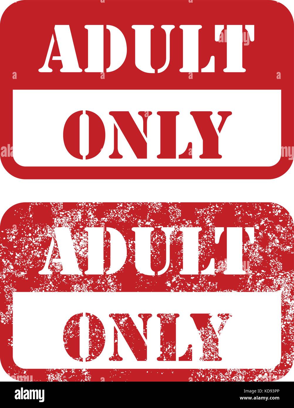 Adult only sign - shabby stamp Stock Vector Image & Art - Alamy