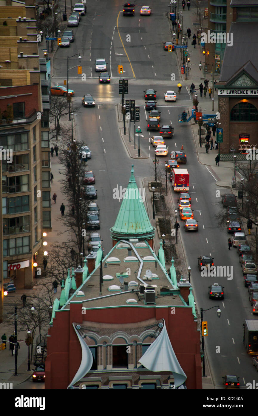 Flat Iron building on Front Street in Toronto, Ontario Stock Photo - Alamy