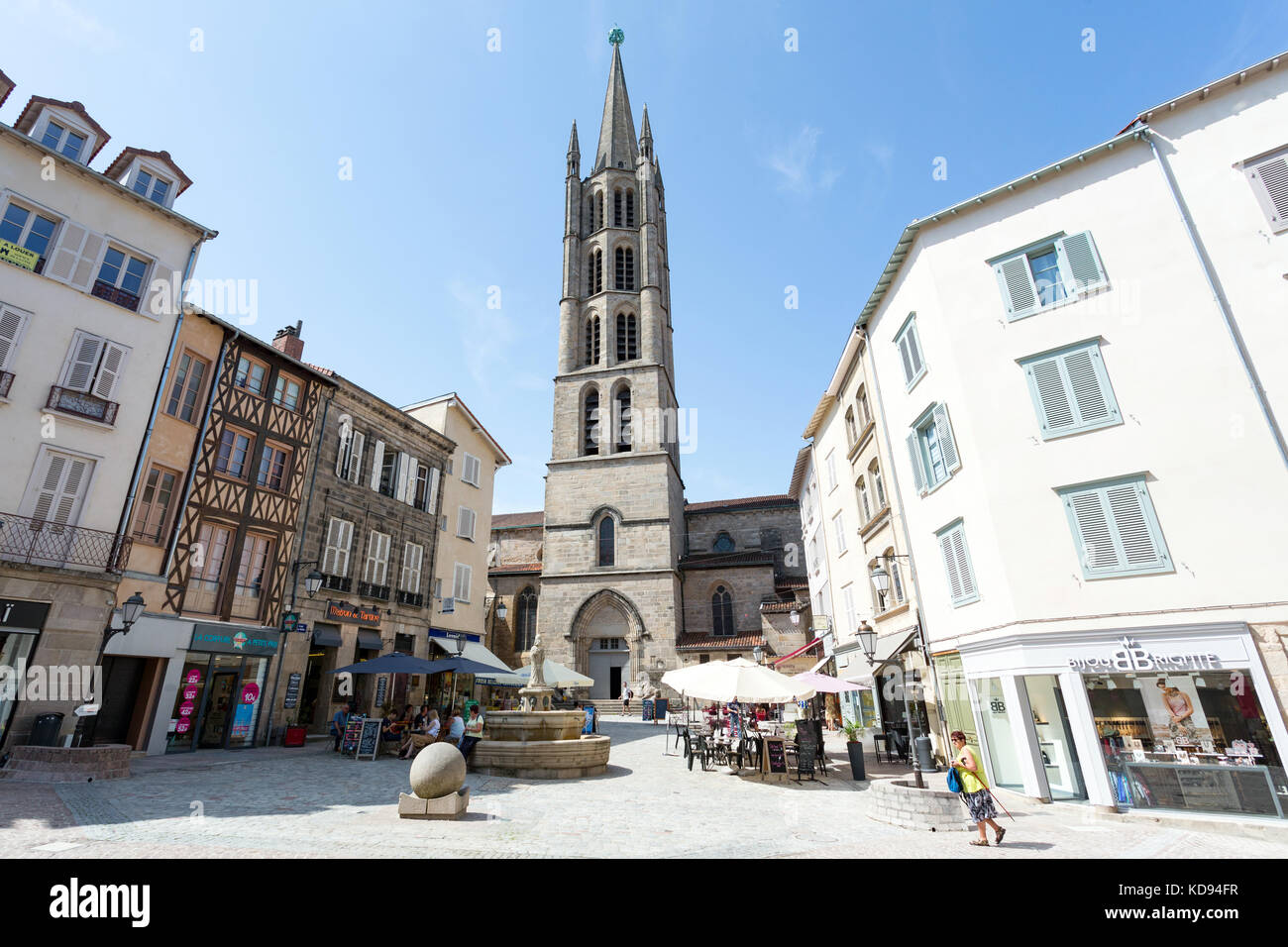 LIMOGES, LIMOUSIN, FRANCE - JULY 2, 2017: The Saint-Michel-des-Lions ...