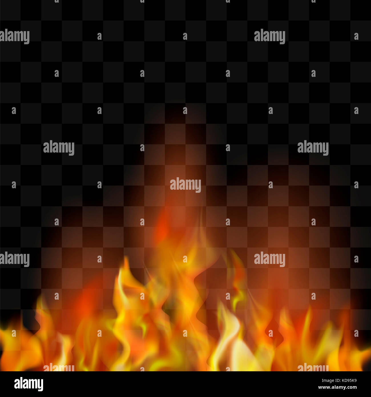 Hot Red Burning Fire Flame with Flying Embers Stock Photo - Alamy