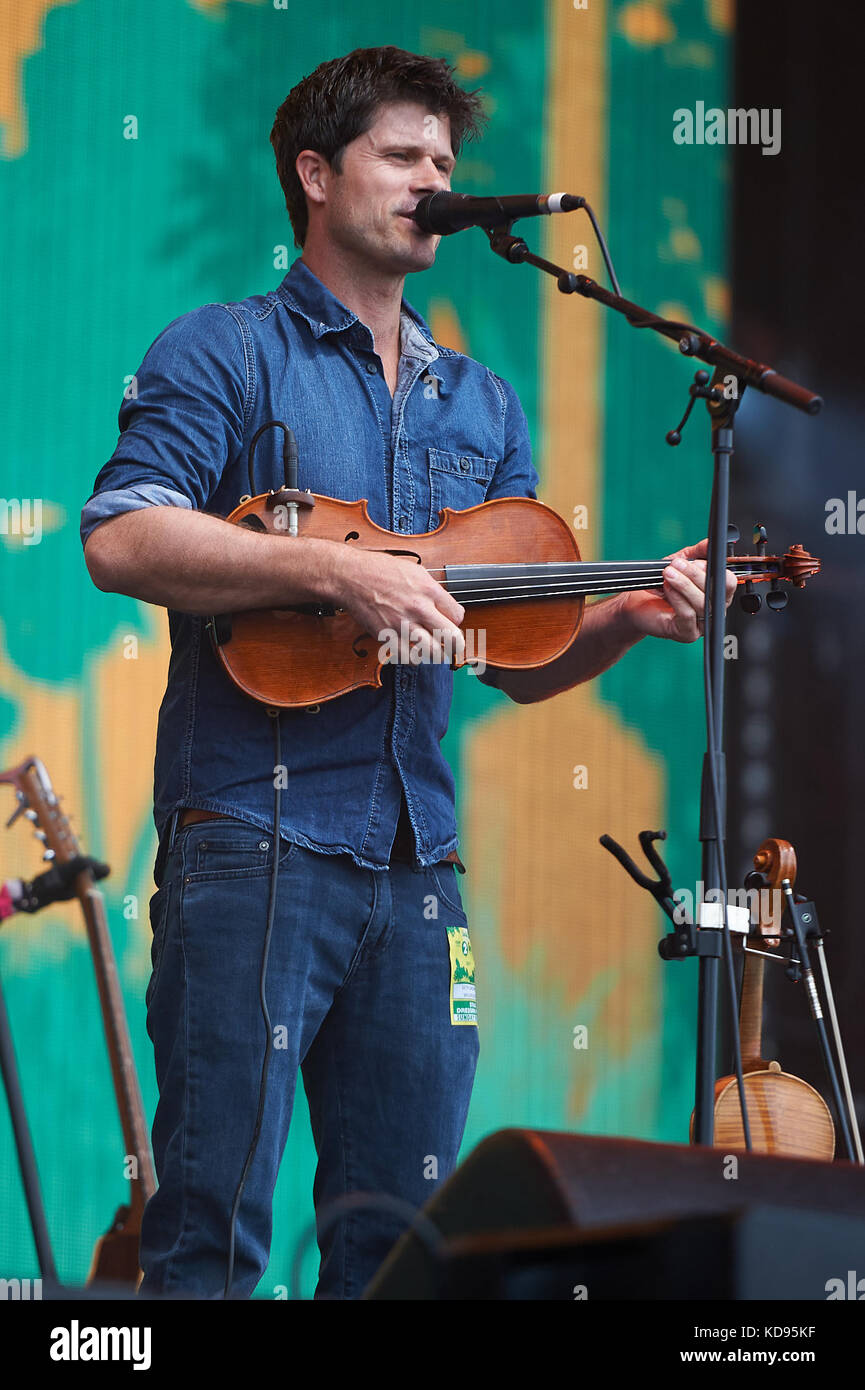 Seth Lakeman and Wildwood Kin on stage during BBC Radio 2 Live in Hyde ...