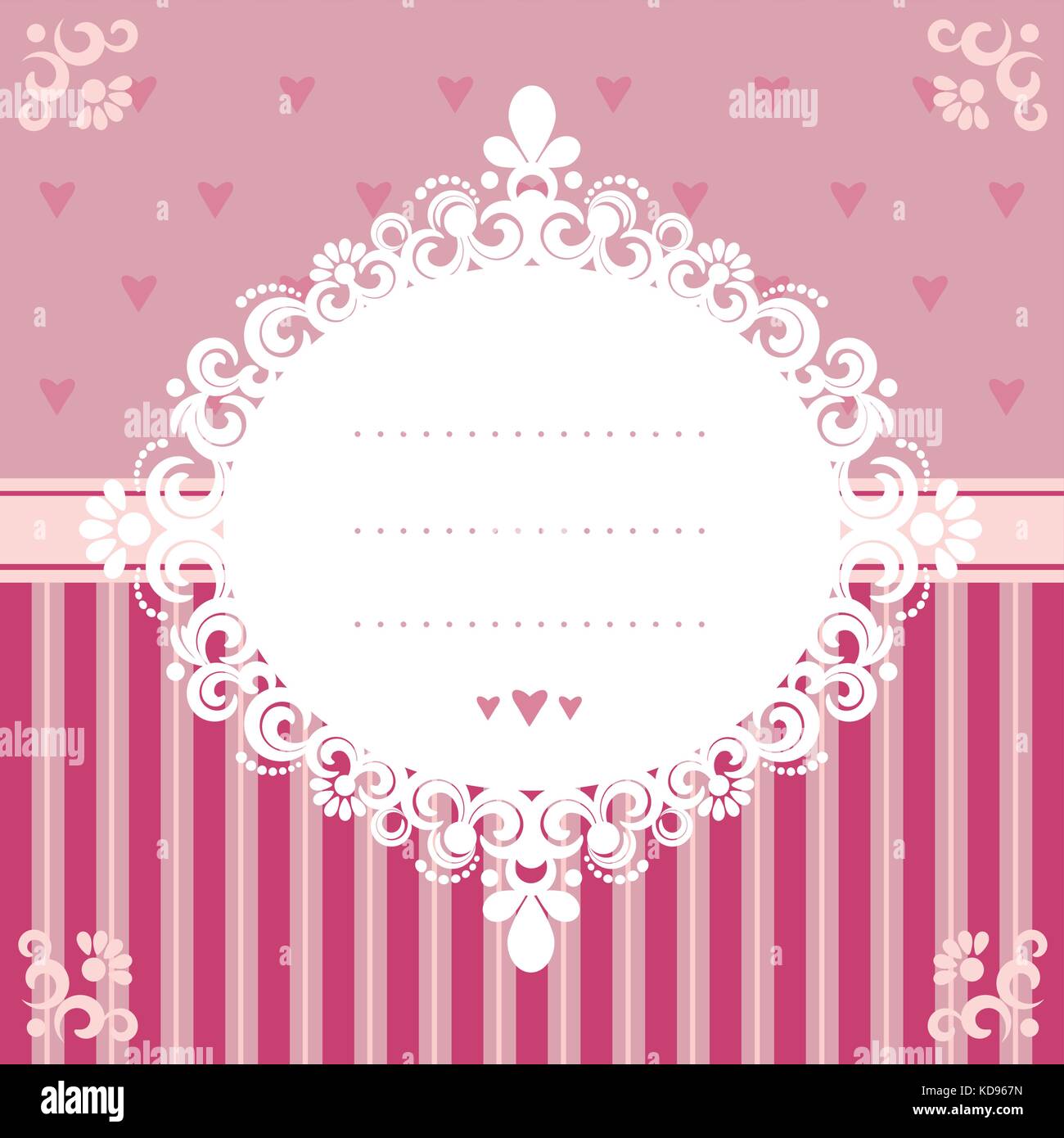 Design invitation card in pink tones. Eps 10 Stock Vector Image & Art ...