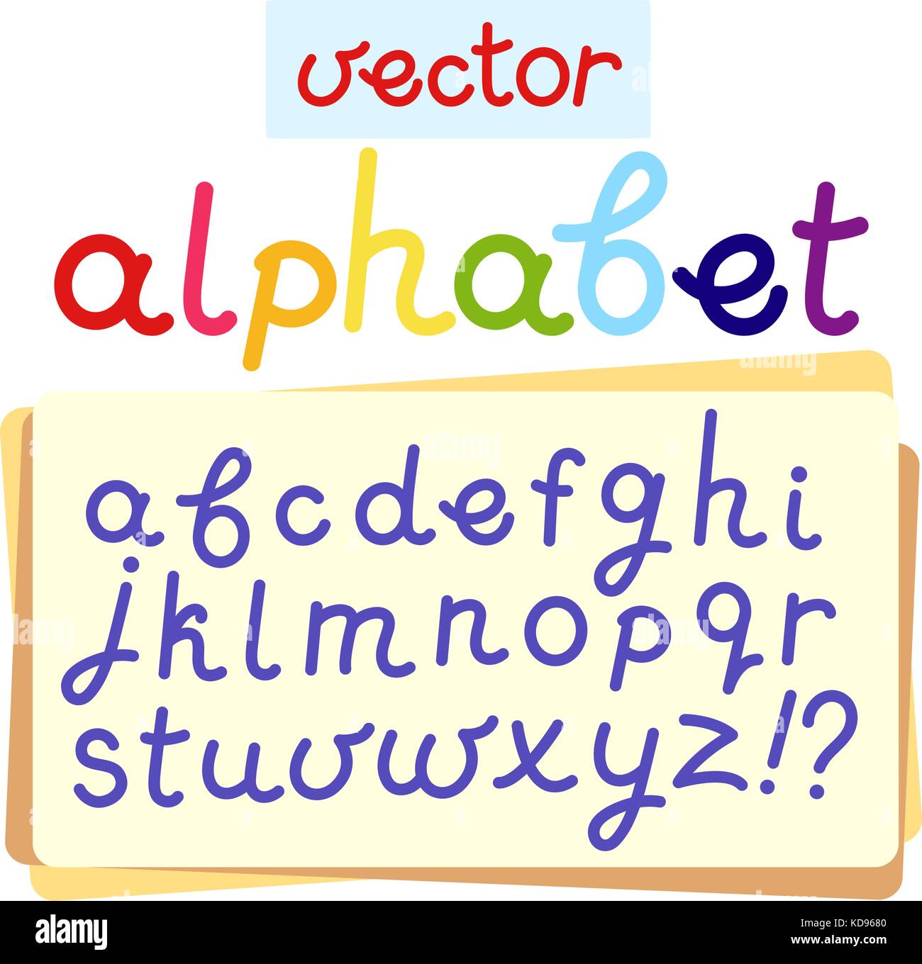 Vector English alphabet. Eps 10 Stock Vector Image & Art - Alamy