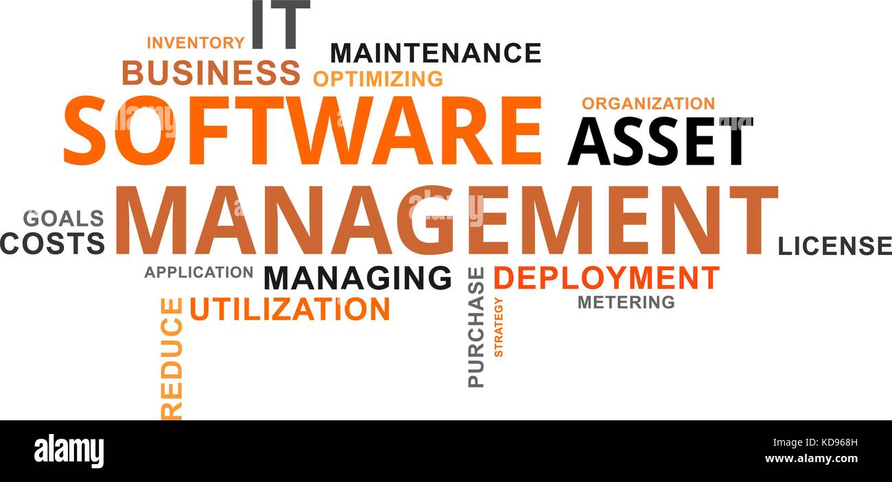 word cloud - software asset management Stock Vector Image & Art - Alamy